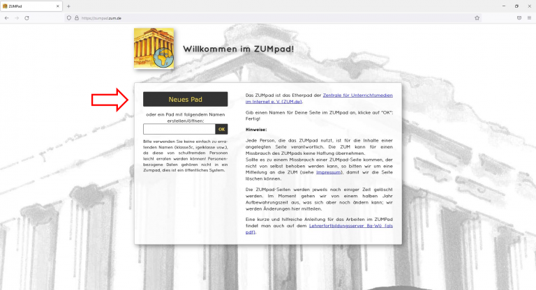 ZUMPad - Online-Tools - Bildungsverbund Köllnische Heide und Gropiusstadt