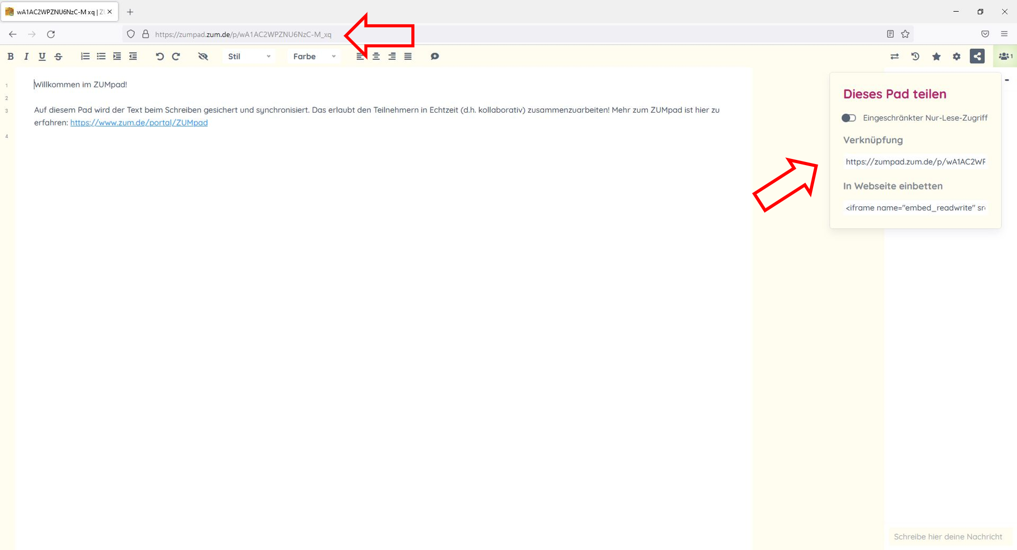 ZUMPad - Online-Tools - Bildungsverbund Köllnische Heide und Gropiusstadt