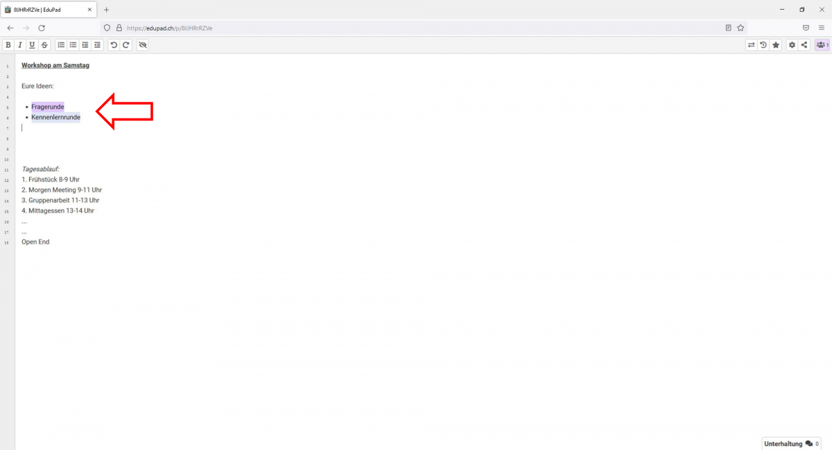 eduPad - Online-Tools - Bildungsverbund Köllnische Heide und Gropiusstadt