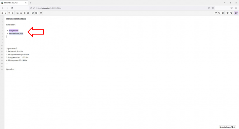 eduPad - Online-Tools - Bildungsverbund Köllnische Heide und Gropiusstadt